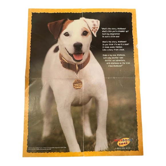 Other | Vintage 1996 Wishbone Dog Poster And Cast Photo | Poshmark